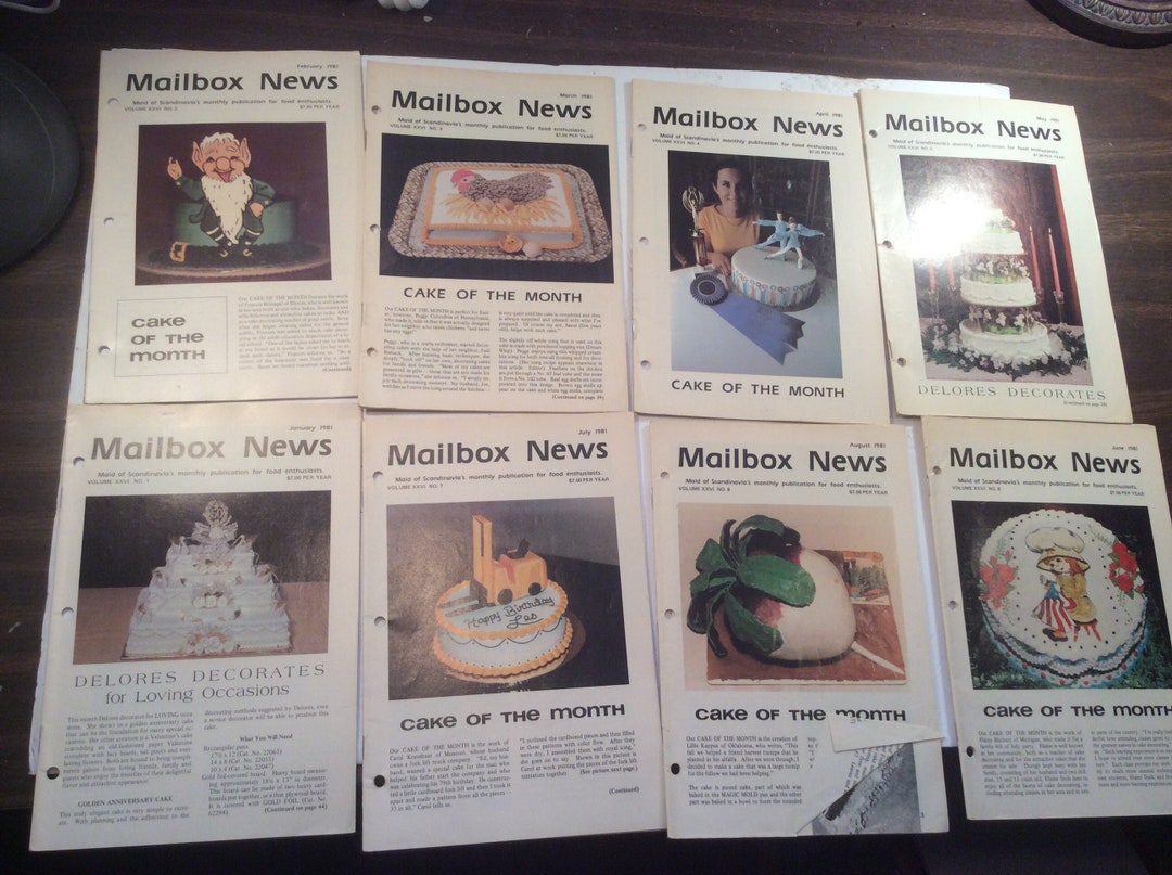 News From the Mailbox Vintage 1981 Cooking Magazines 8 - Etsy