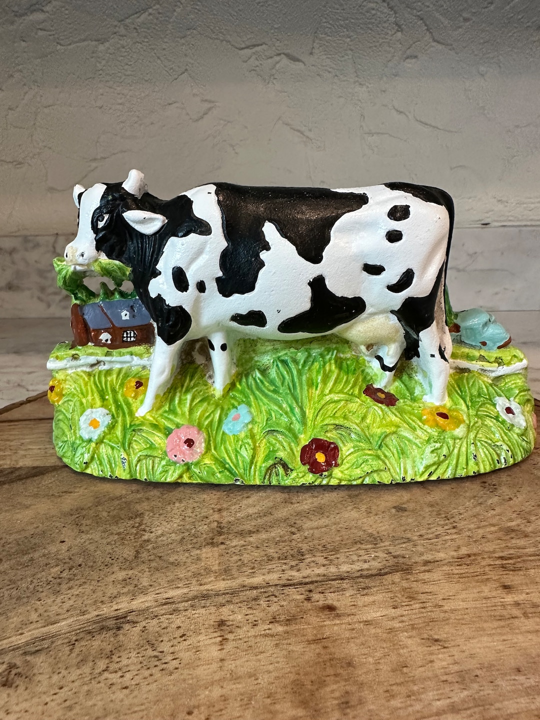 Cow Cast Iron Doorstop- Big Arron - Etsy