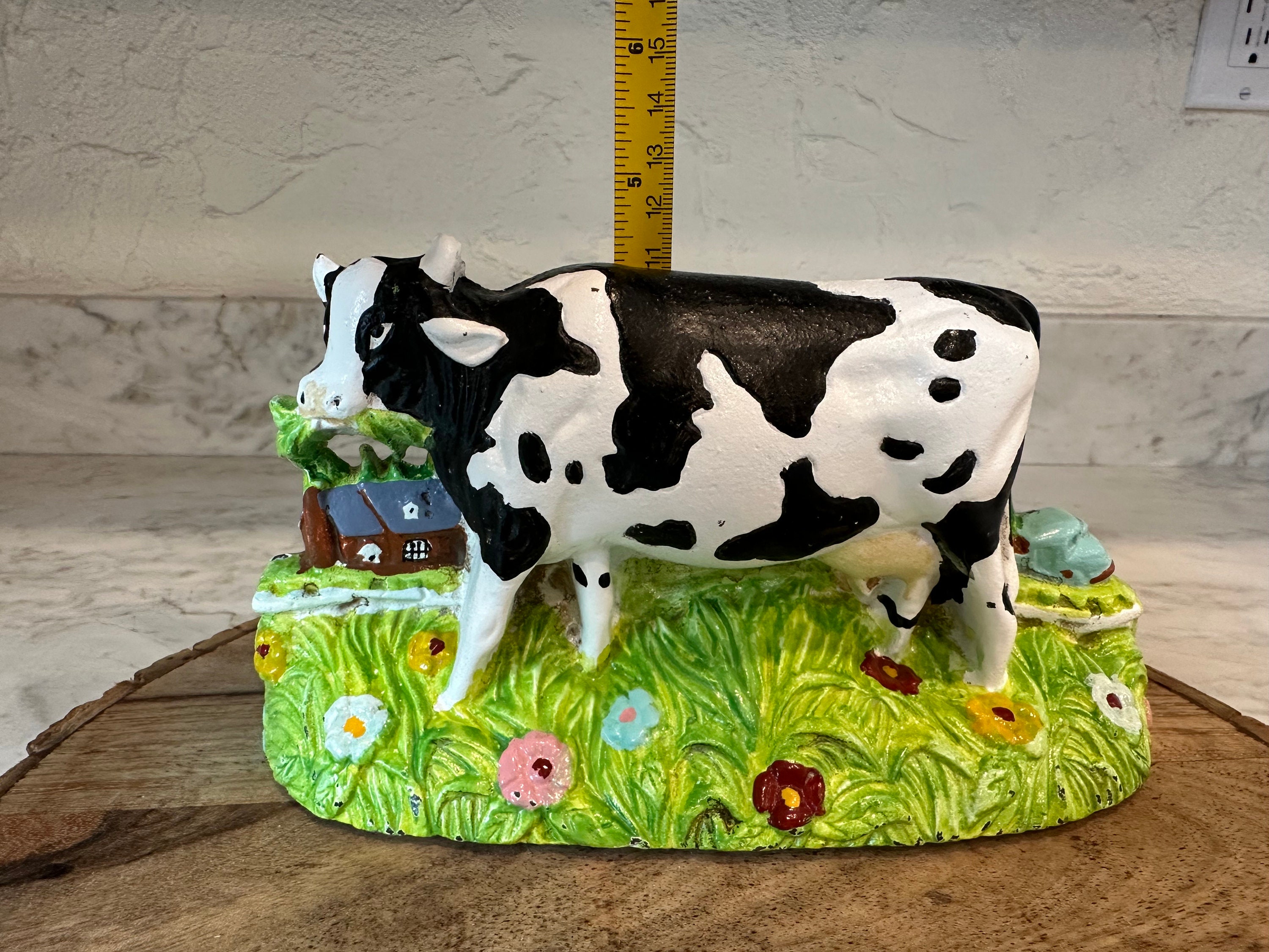 Cow Cast Iron Doorstop- Big Arron - Etsy