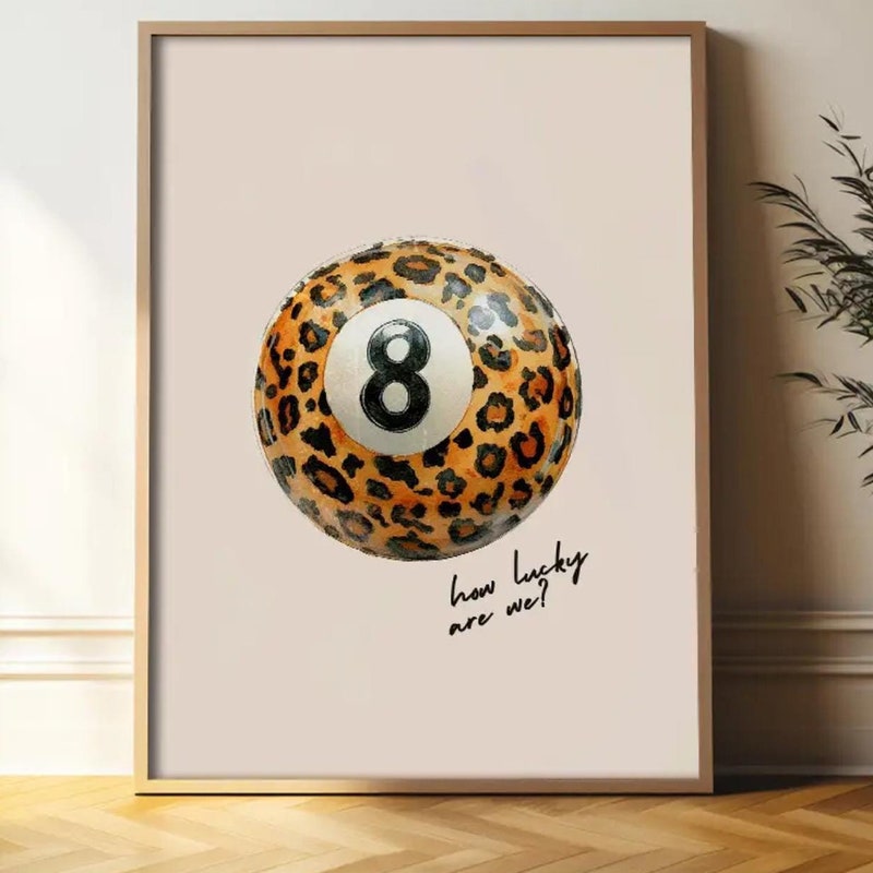 Cheetah 8 Ball - Etsy