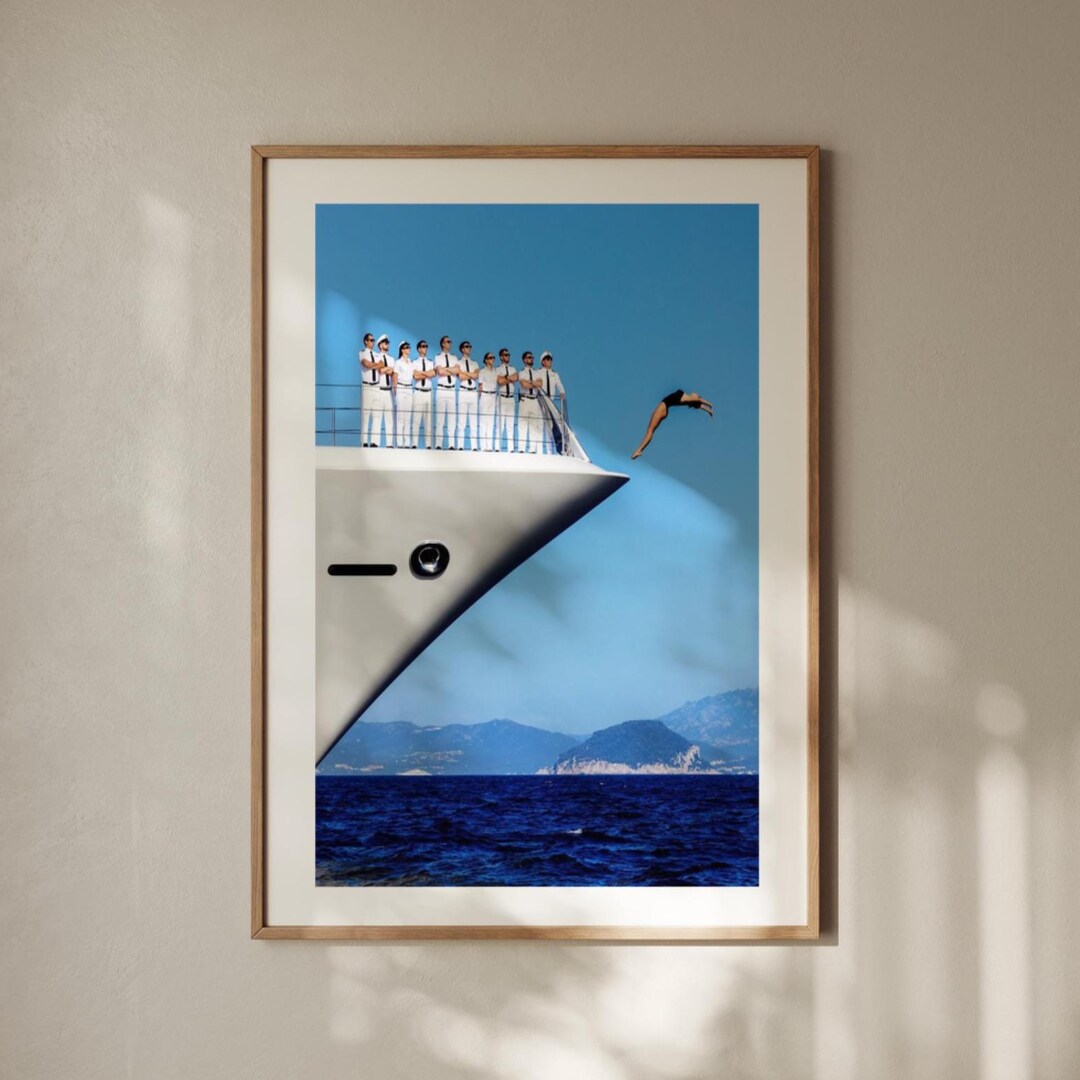 Retro Diving Print: Luxury Boating Wall Art - Etsy