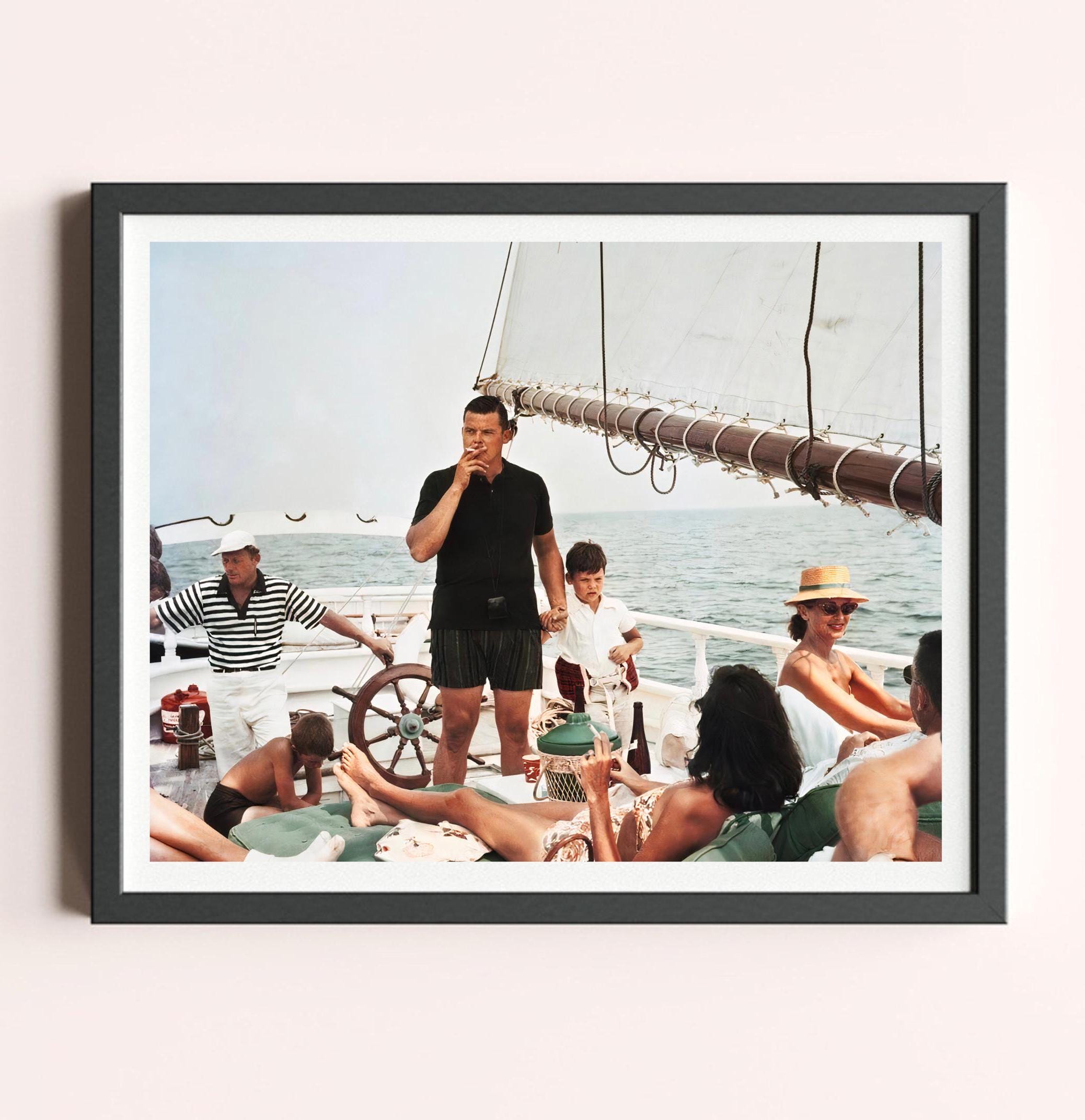 Luxury Yacht Poster, Photography Prints, Luxurious Boat Print, Sailing ...