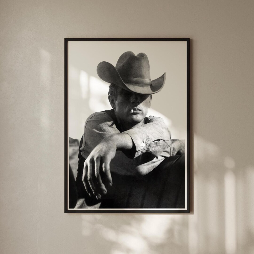 Vintage Cowboy Photo Art Print: Retro Western Decor (digital Download ...