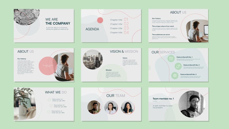 Creative Business PITCH DECK Powerpoint Presentation | Minimalist ...