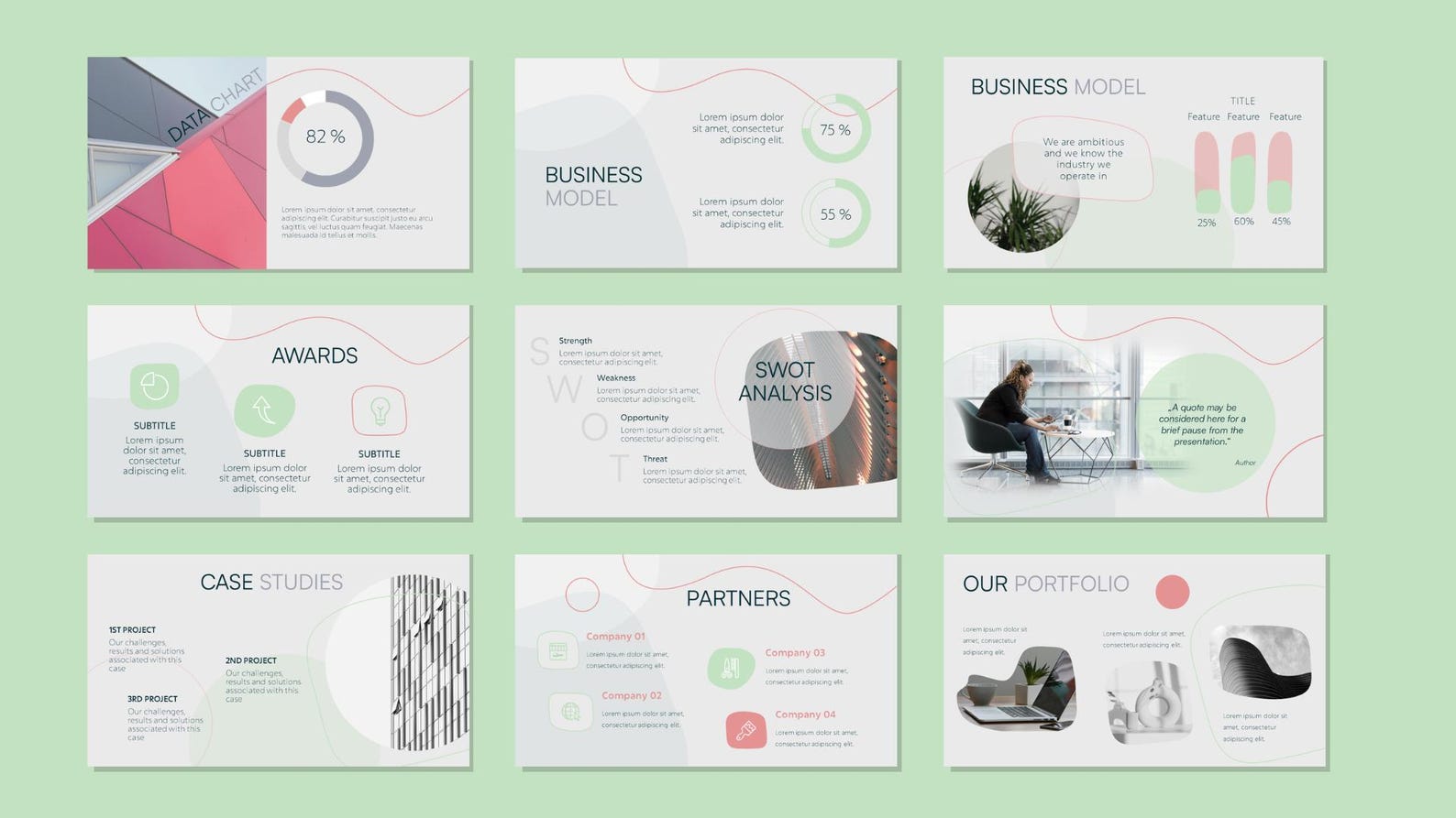 Creative Business PITCH DECK Powerpoint Presentation | Minimalist ...