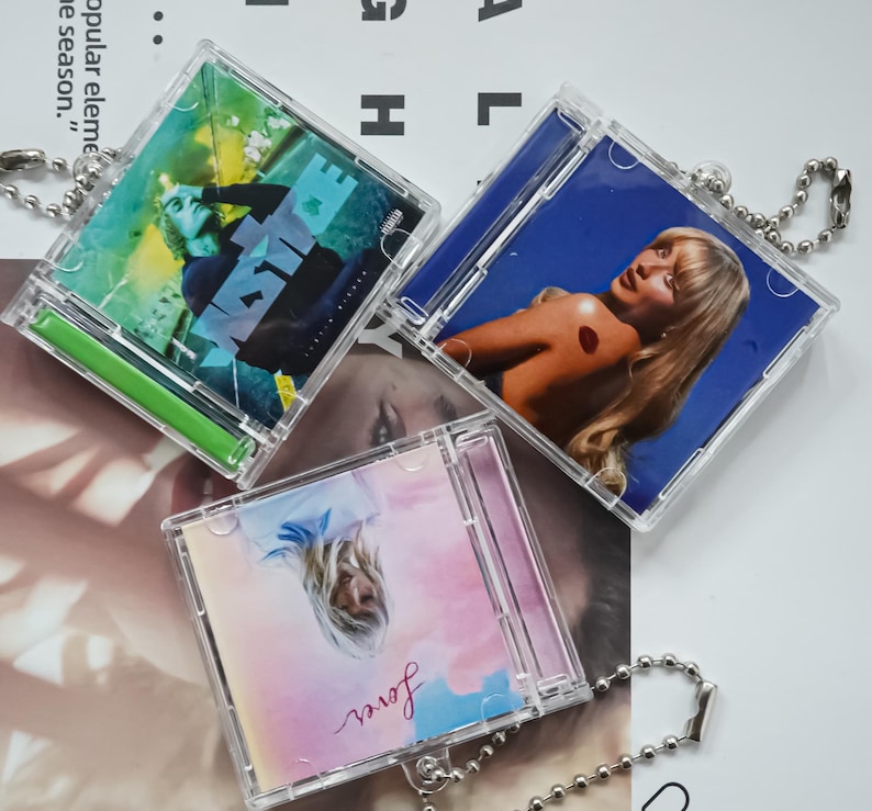 Custom NFC Mini Album CD Keychain Personalized Music Gift Retro Style ...