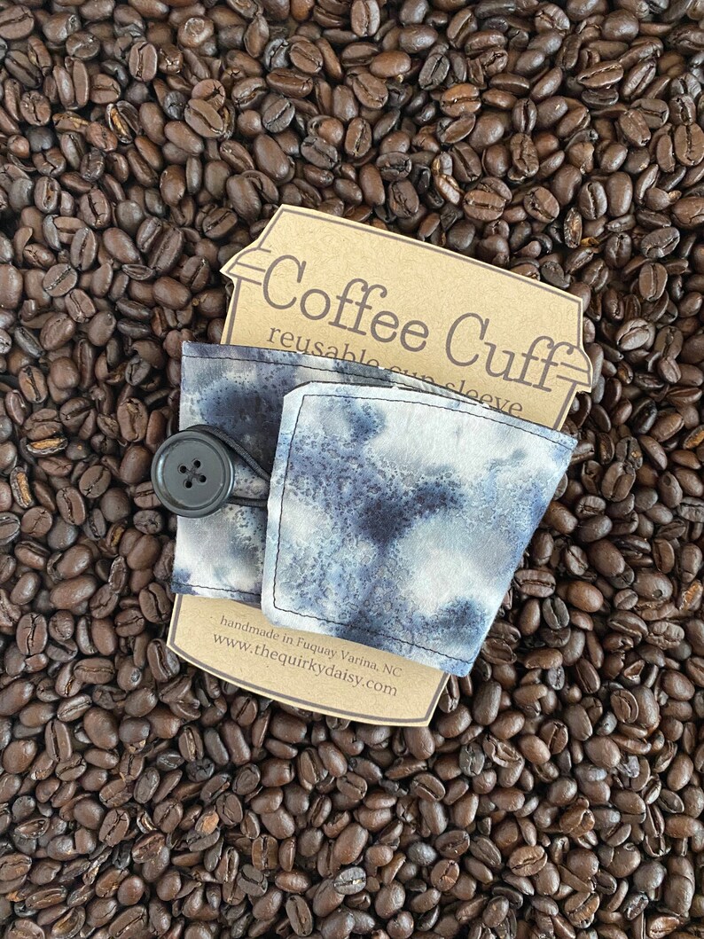Black and White Coffee Cuff Coffee Coozie Drink Sleeve Coffee Cup ...
