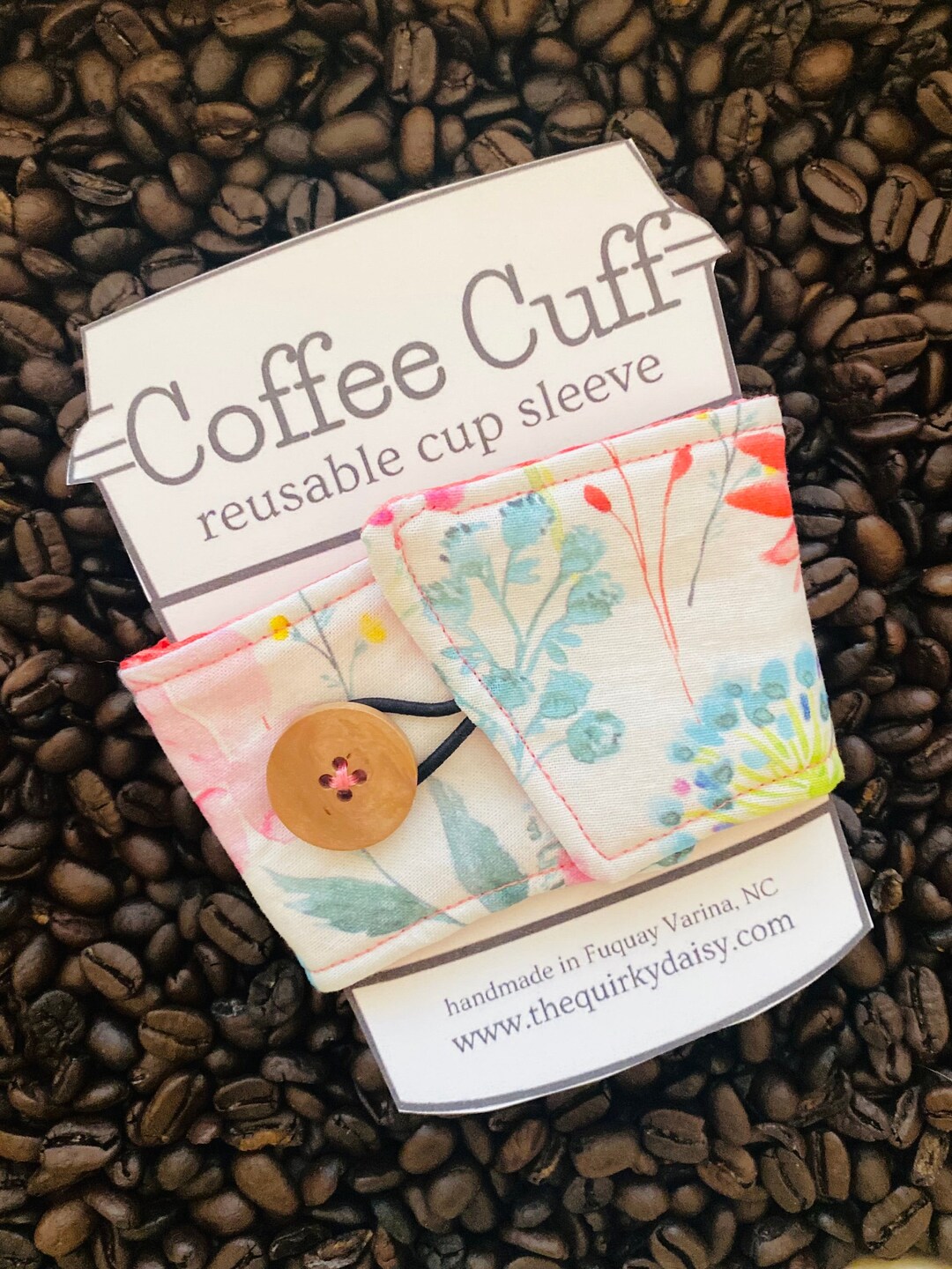Spring Garden Coffee Cuff Coffee Coozie Drink Sleeve Coffee Cup Sleeve ...