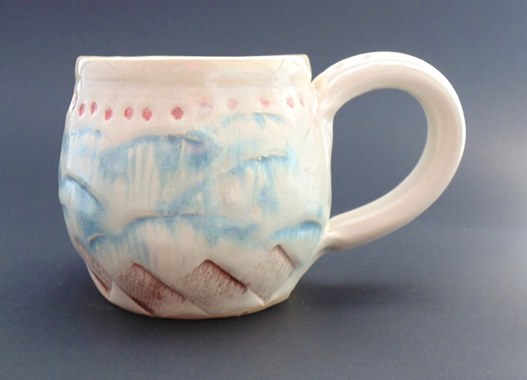 Handmade Pottery Mug Artistic Free Form Mug Beautiful Pottery Mug ...