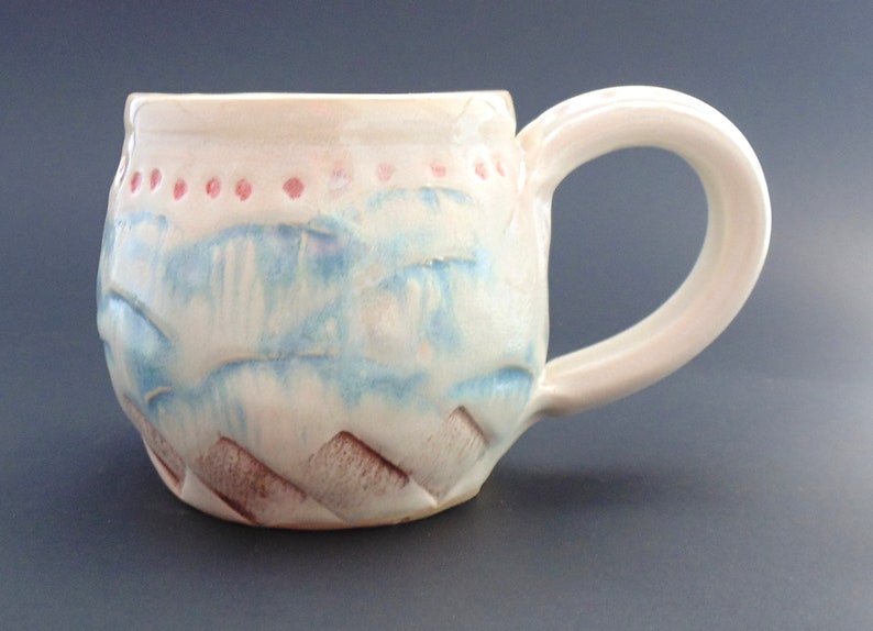 Handmade Pottery Mug Artistic Free Form Mug Beautiful Pottery | Etsy
