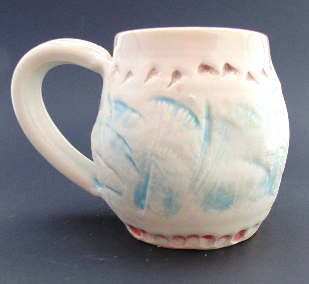 Handmade Pottery Mug Artistic Free Form Mug Beautiful Pottery Mug ...