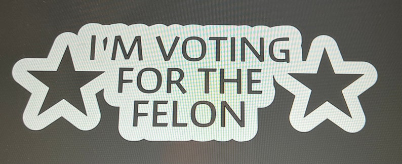 Vinyl Window Sticker Trump 2024 Felon Voter - Etsy