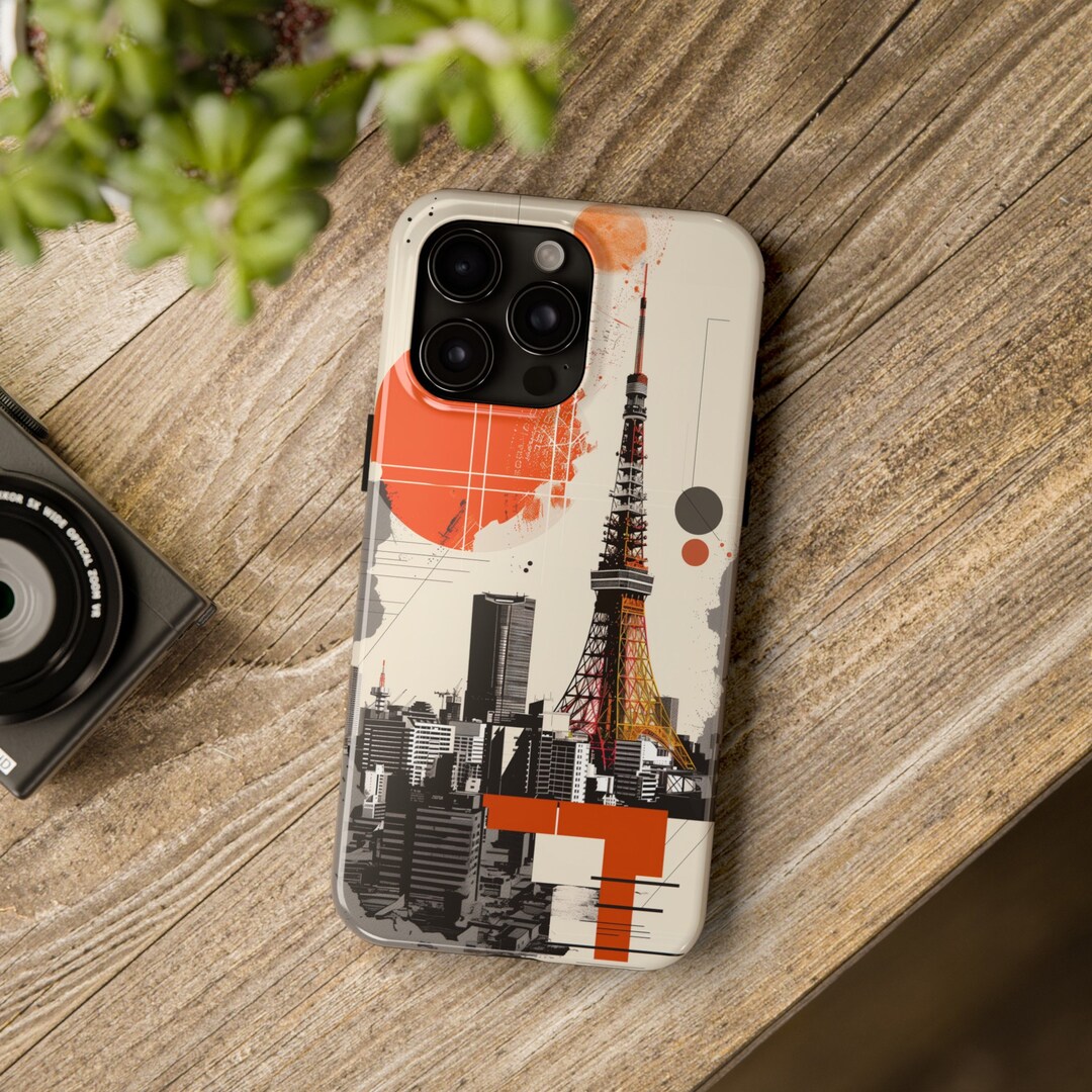 Tokyo Tower Japanese Travel Phone Case, Vibrant Tokyo Tower iPhone Case ...