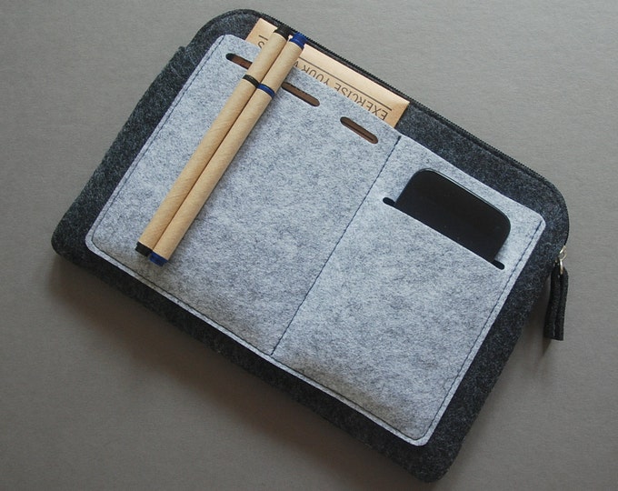 IPad Case, Tablet Cover, Felt Tech Cover, Zipper Bag. - Etsy