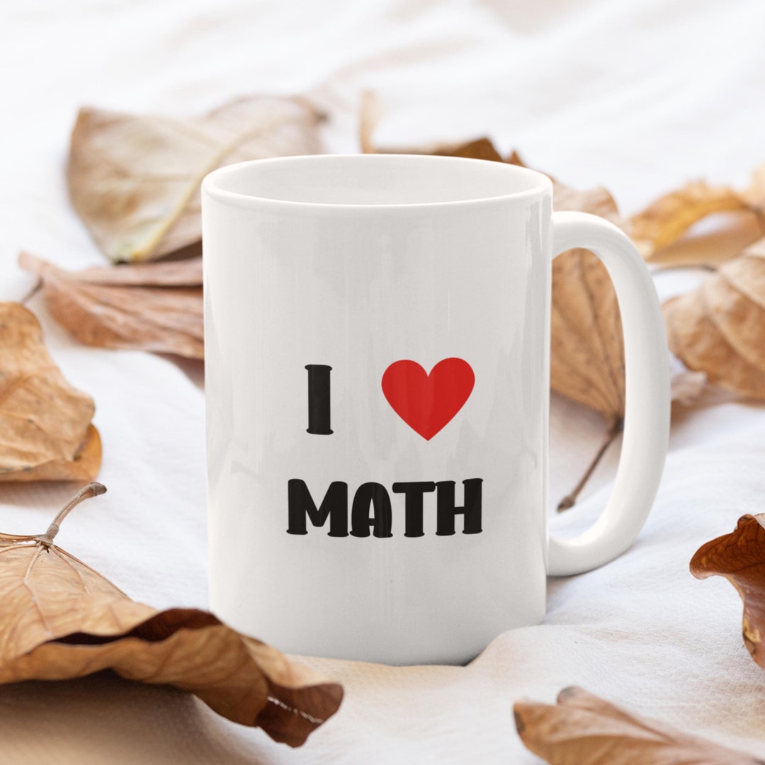 I Love Maths Gift for Boyfriend Girlfriend Husband Wife, Funny Coffee ...