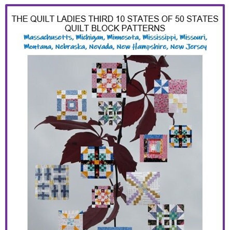 50 States Quilt Blocks - Etsy