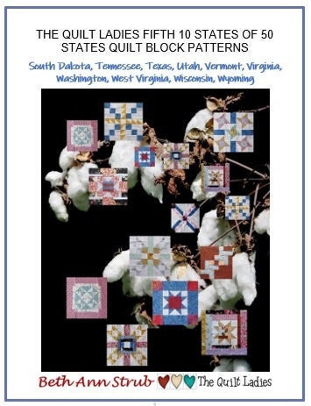 Fifth 10 States Quilt Block Patterns From the Quilt Ladies - Etsy