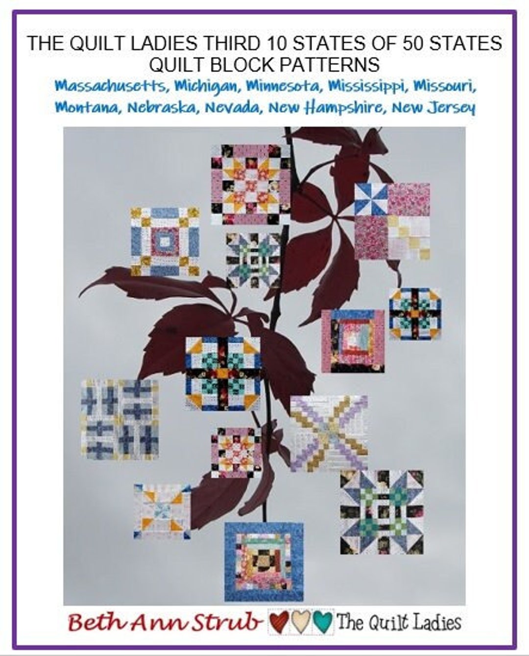 Third 10 State Quilt Block Patterns From the Quilt Ladies - Etsy