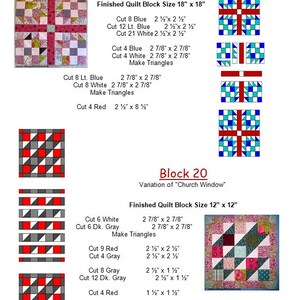 53 Quilt Block Patterns, Made Into One Quilt; PDF to You in Moments - Etsy