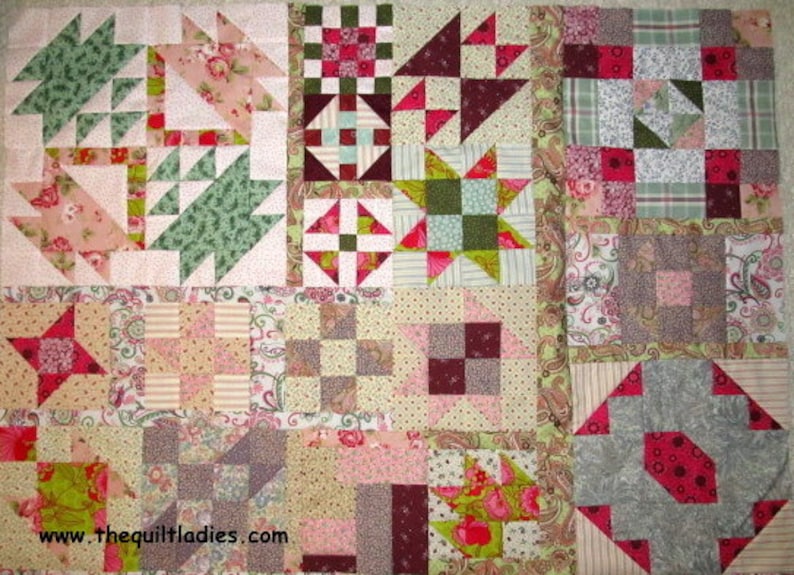 53 Quilt Blocks a Quilt Pattern Book, Sampler Quilt Pattern How to ...