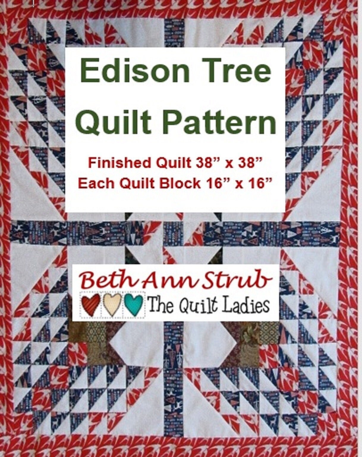 Quilt Pattern Edison Tree PDF Downloads in Moments to YOU - Etsy