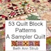 Fifth 10 States Quilt Block Patterns From the Quilt Ladies - Etsy