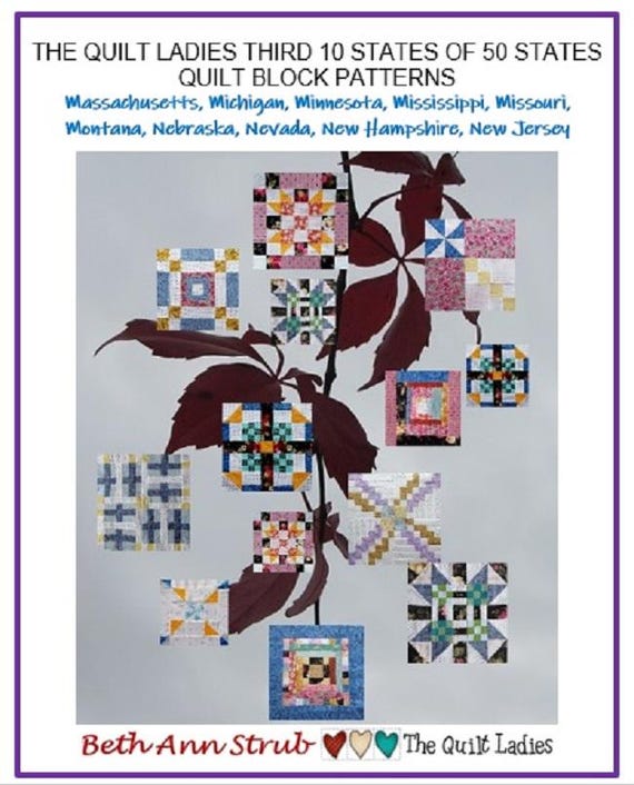 For All 50 States State Quilt Block Patterns