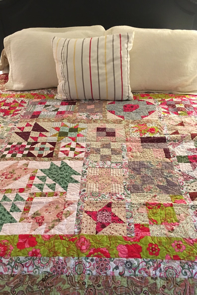 53 Quilt Block Patterns, Made Into One Quilt; PDF to You in Moments - Etsy