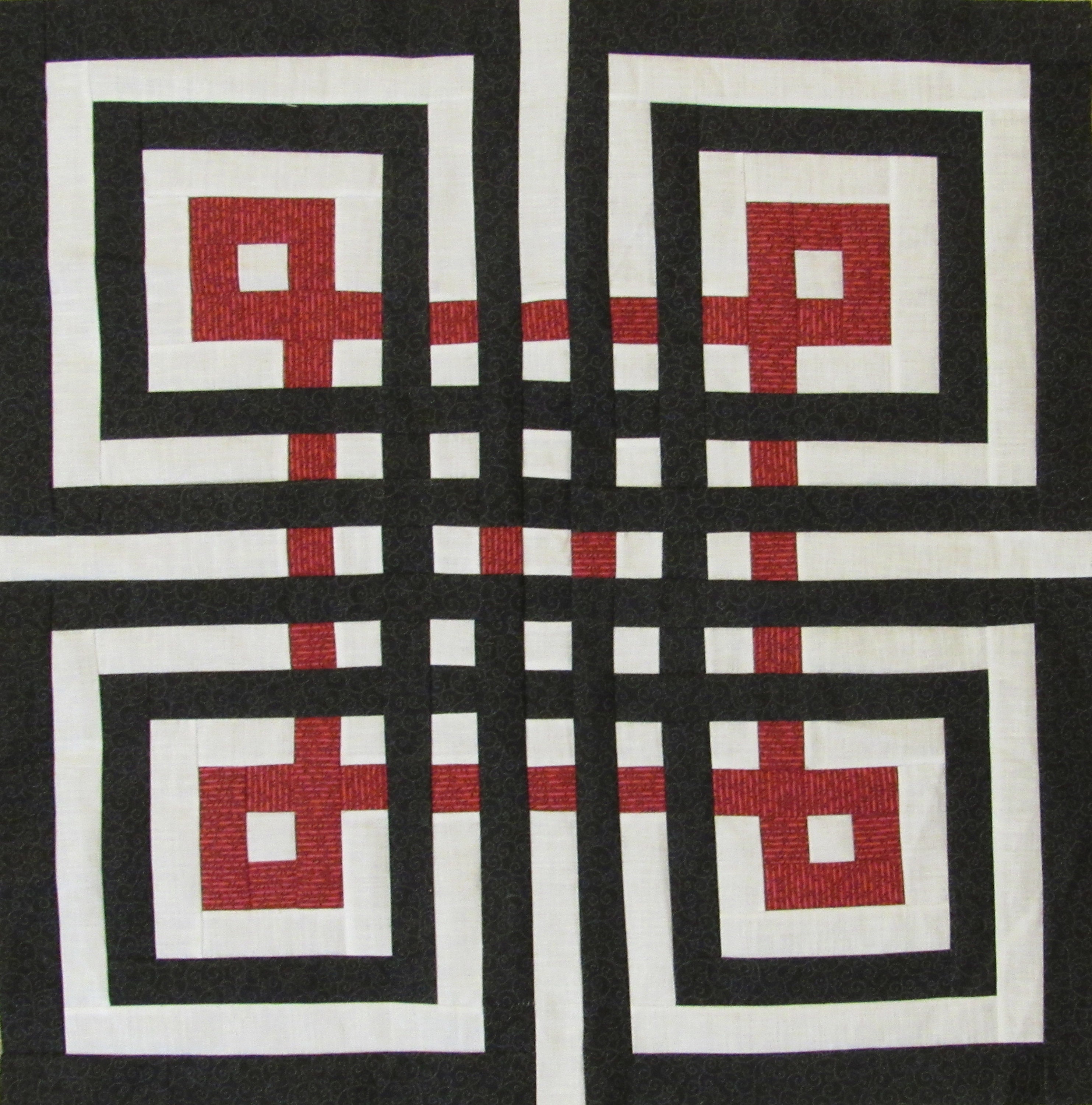 Love Knot Quilt Pattern - NEW Way to Make a Log Cabin Quilt Block and ...