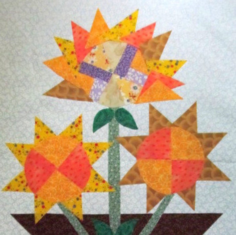 Baskets of Applique Flowers Quilt Patterns - From the Quilt Ladies PDF ...