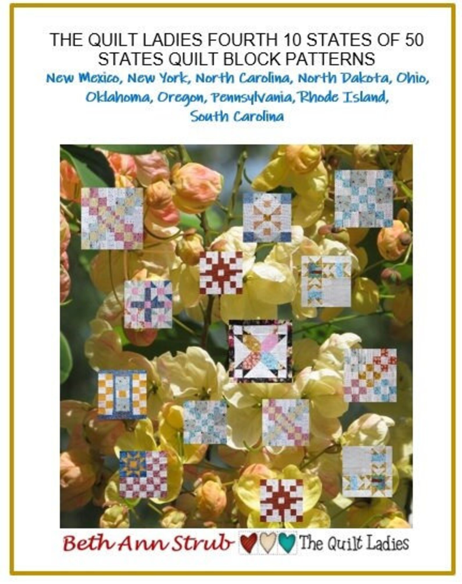 Fourth 10 States of Quilt Block Patterns From the Quilt Ladies - Etsy