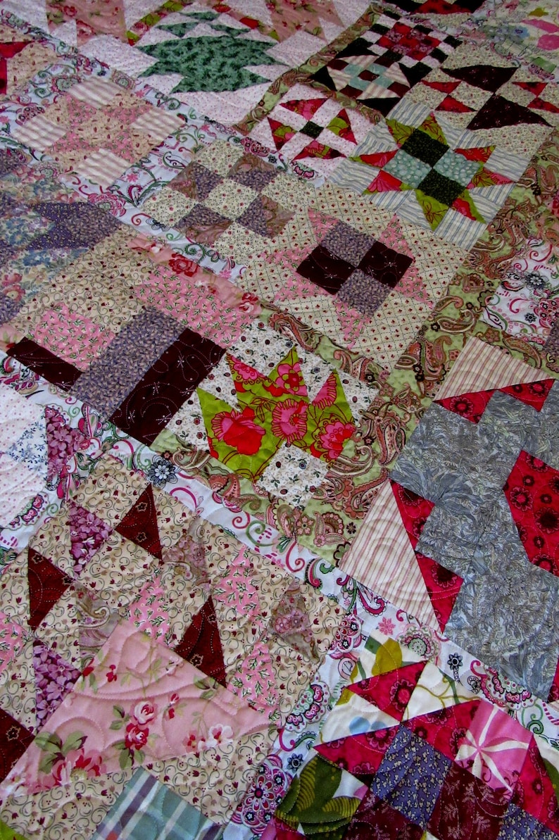 53 Quilt Block Patterns, Made Into One Quilt; PDF to You in Moments - Etsy