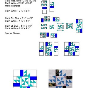 Second 10 US State Quilt Block Patterns From the Quilt Ladies - Etsy