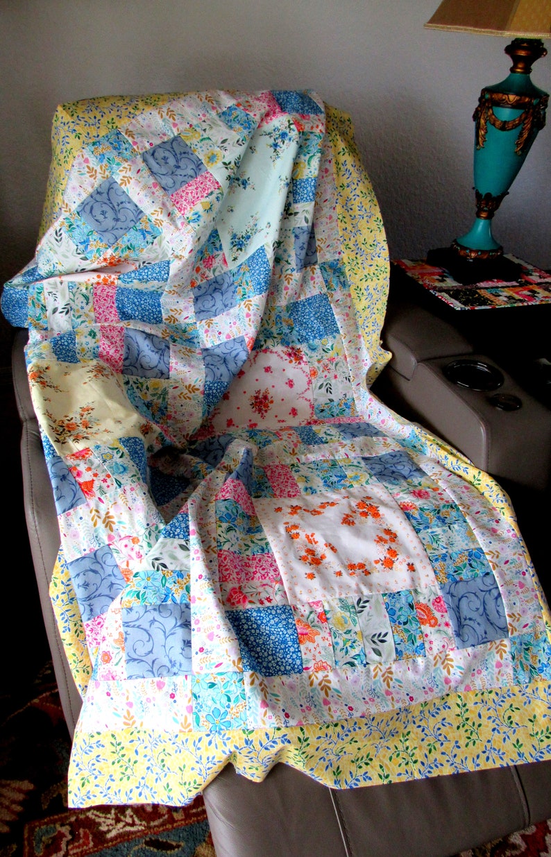 Hankie Quilt Aka My Recliner Quilt Pattern Quilt - PDF Downloads to You ...