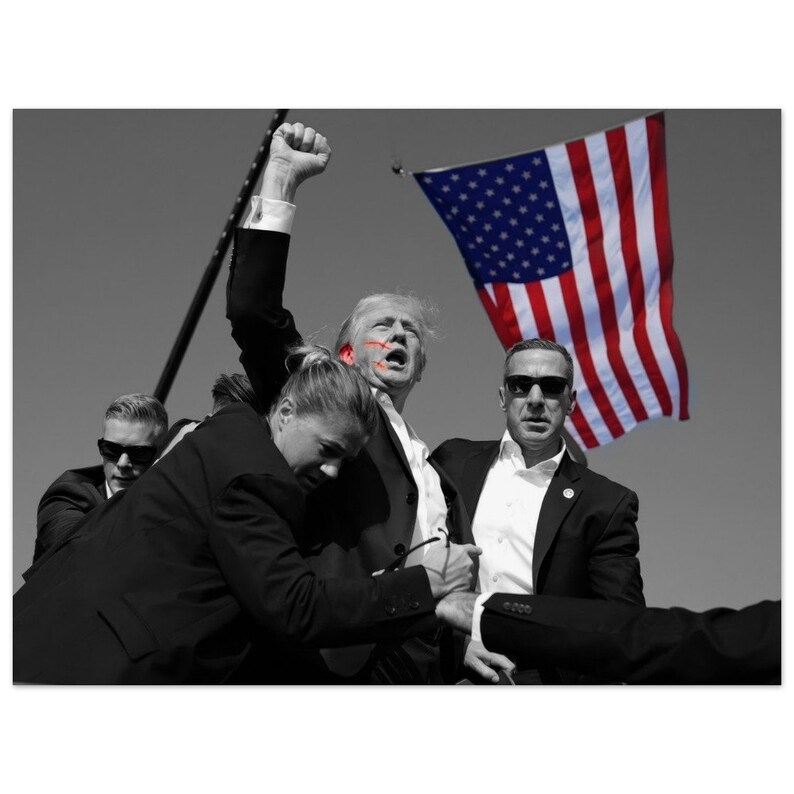 Trump Shot Trump Shooting Vintage Design President Trump Shot Donald ...