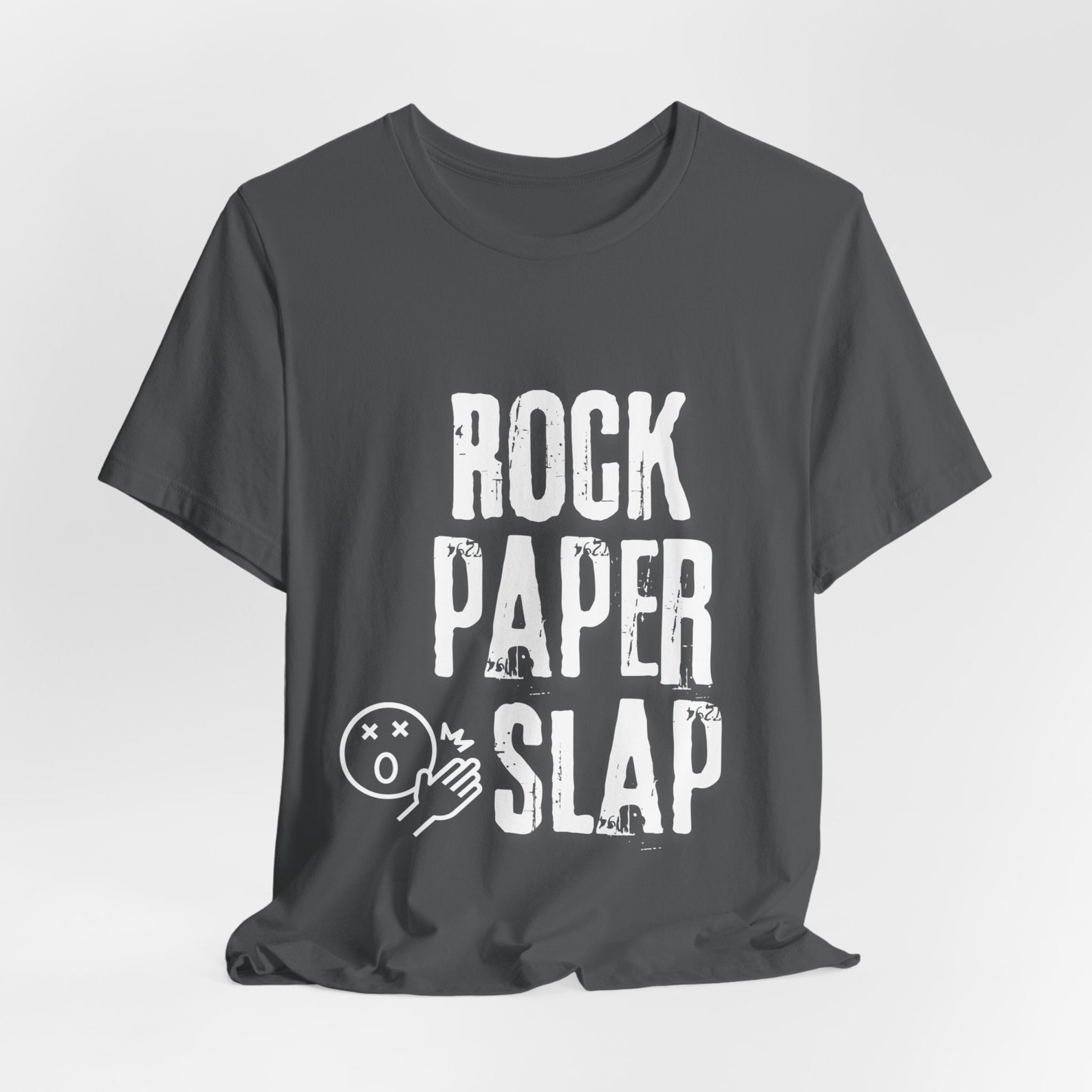 Rock Paper Slap T-shirt - Funny Graphic Tee, Novelty Shirt, Game Night ...