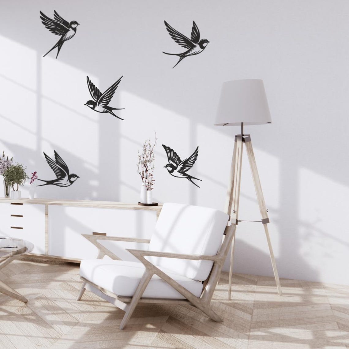 Swallows | Bird | Laser Cut Svg|dxf|ai|png File | Metal Art, Engraving ...