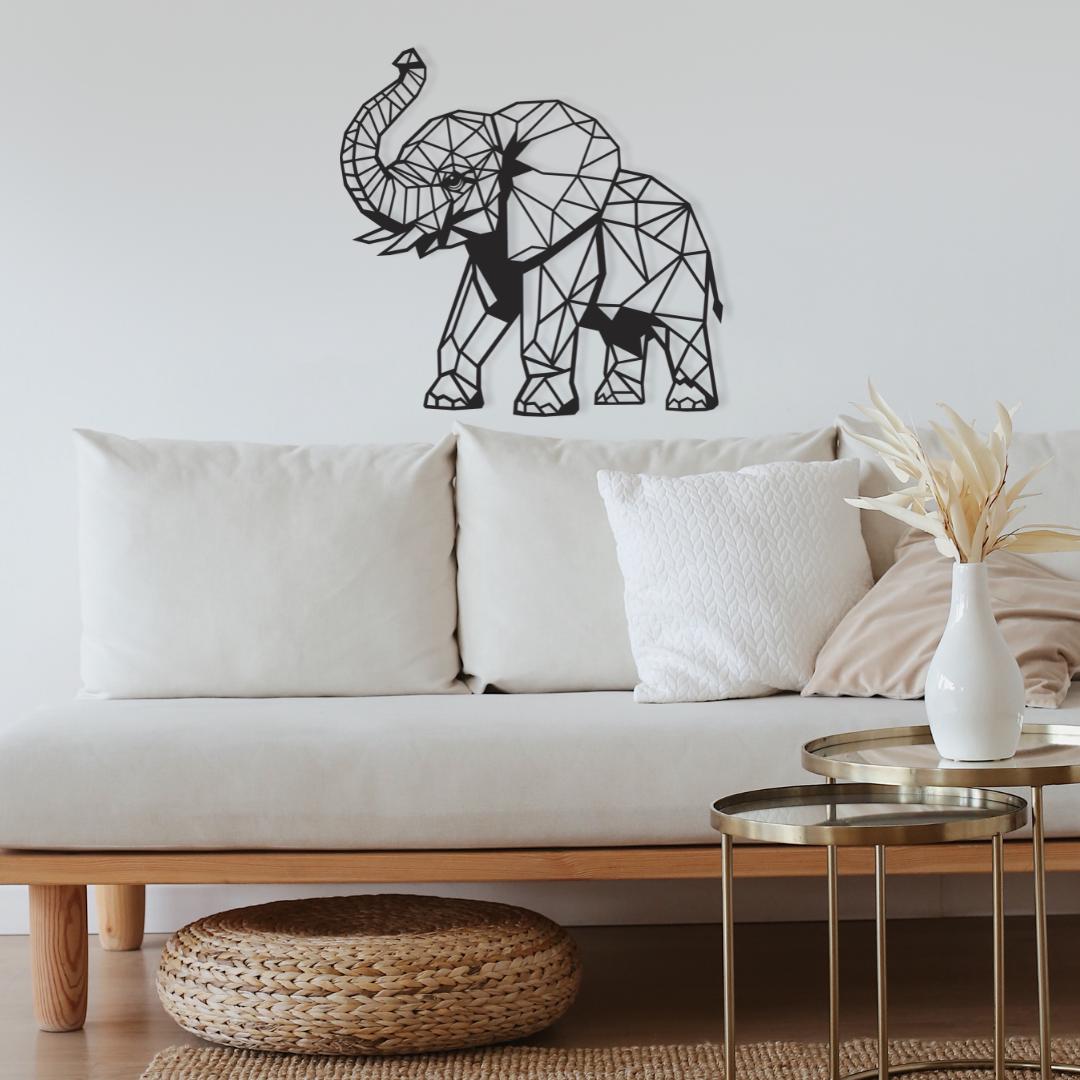 Geometric Elephant Laser Cut SVG/DXF/AI File | Metal Art Wall Art ...