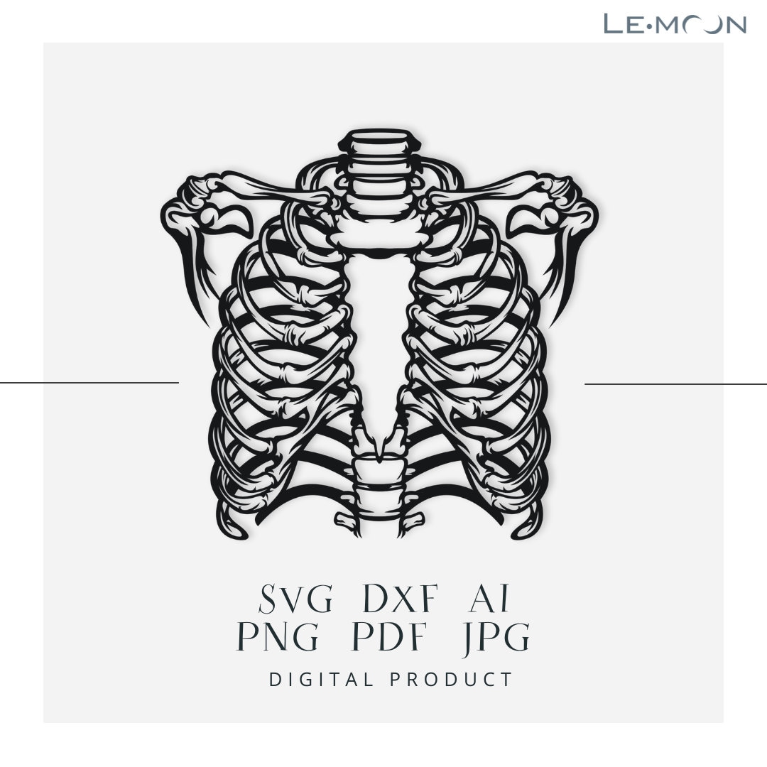 Skeleton Bone, Laser Cut Svg|dxf|ai File | Metal Art Wall Art ...