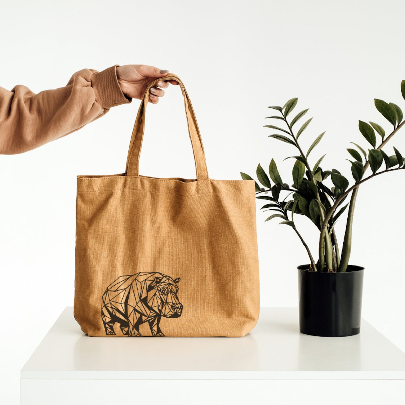 Geometric Hippo 2 | Laser Cut Svg|dxf|ai|png File | Metal Art ...