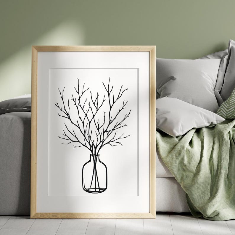 Set Tree Branch, Laser Cut SVG DXF Ai File Metal Art Wall Art Engraving ...