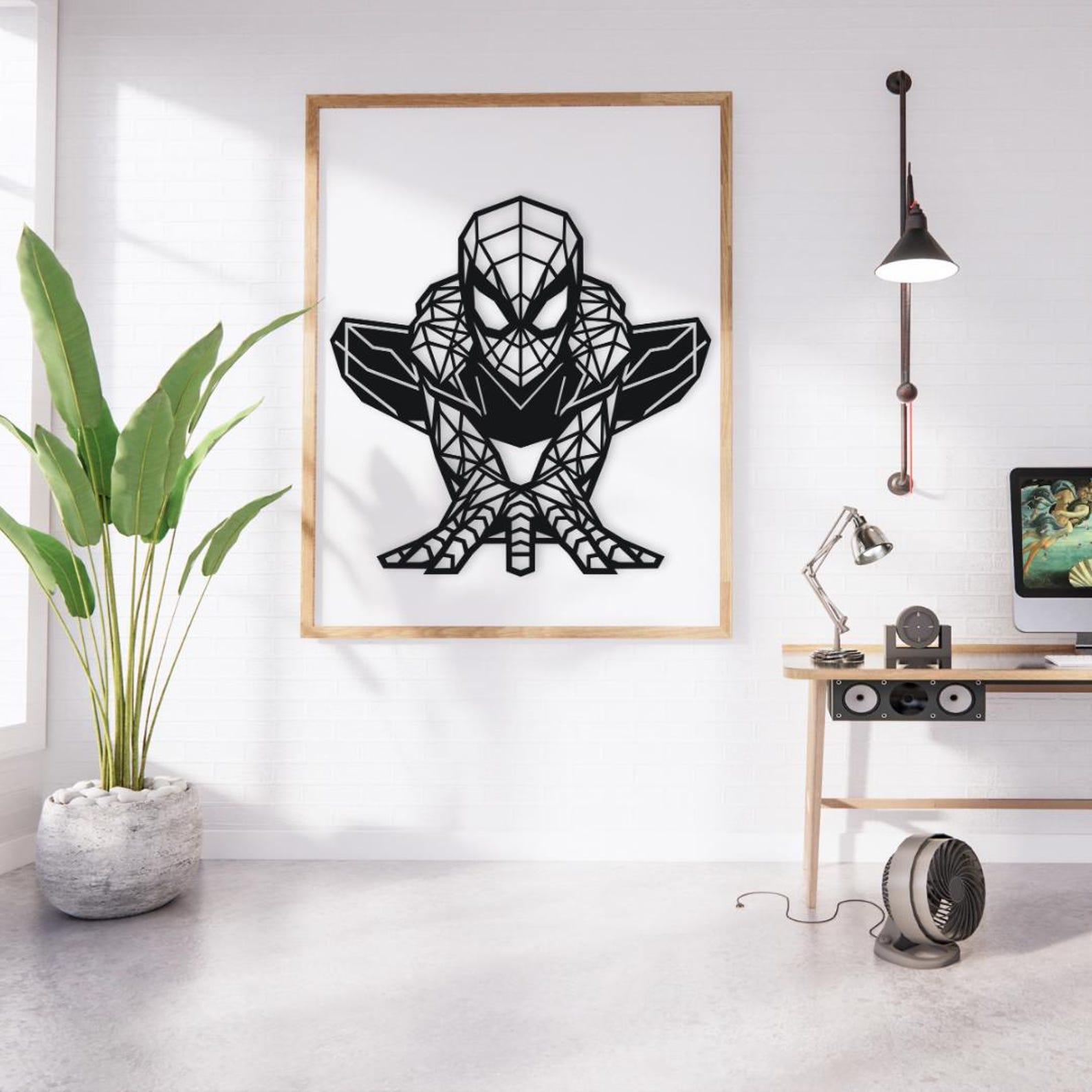 Geometric Spider-man, Laser Cut SVG|DXF File | Metal Art Wall Art ...