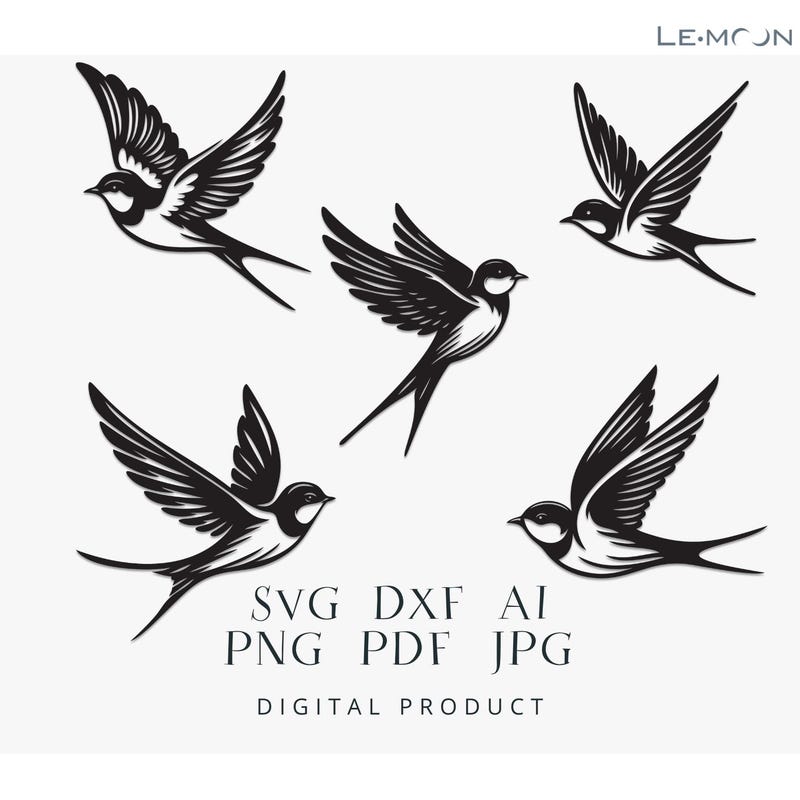 Decal Swallow - Etsy