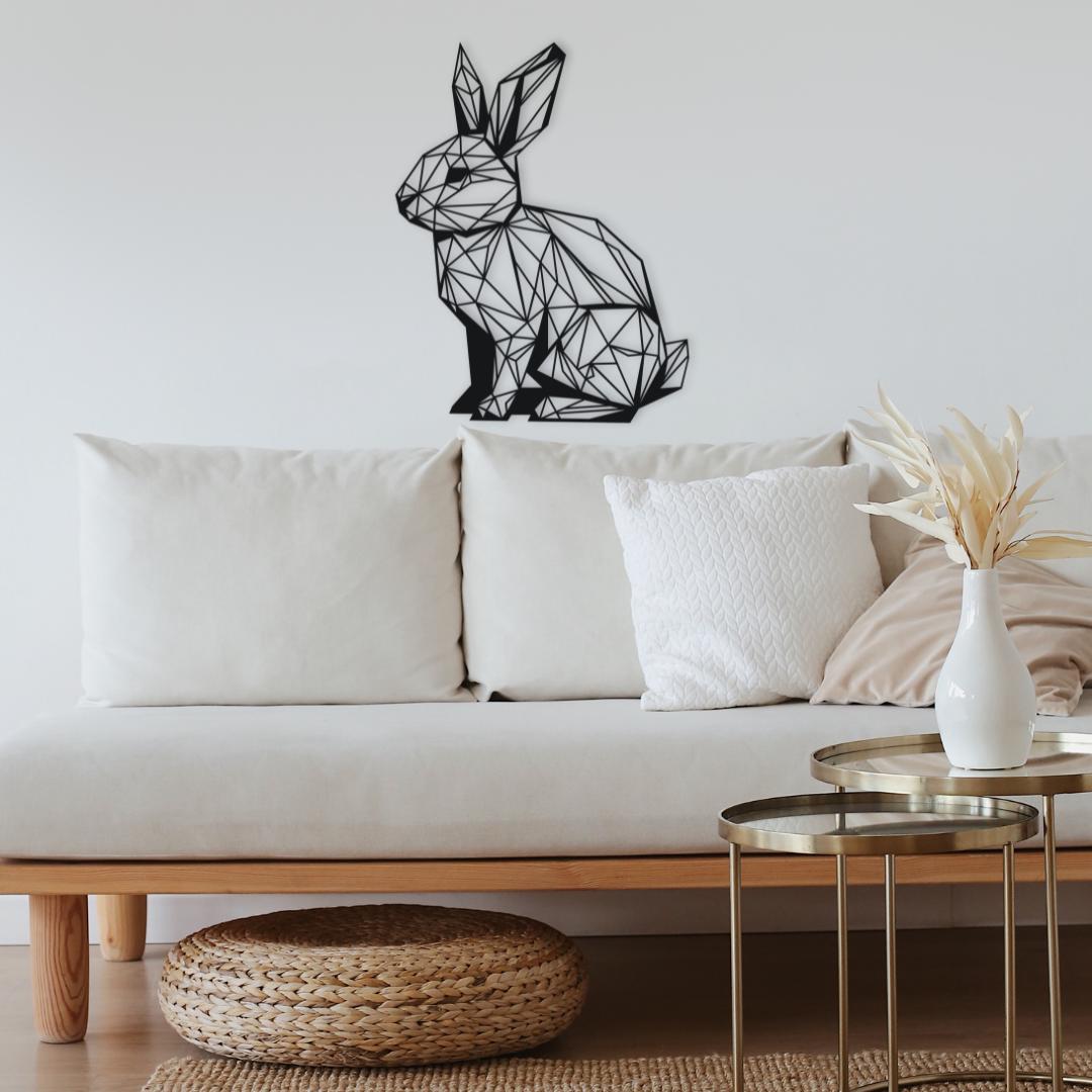 Geometric Rabbit Laser Cut SVG|DXF File | Metal Art Wall Art, Engraving ...