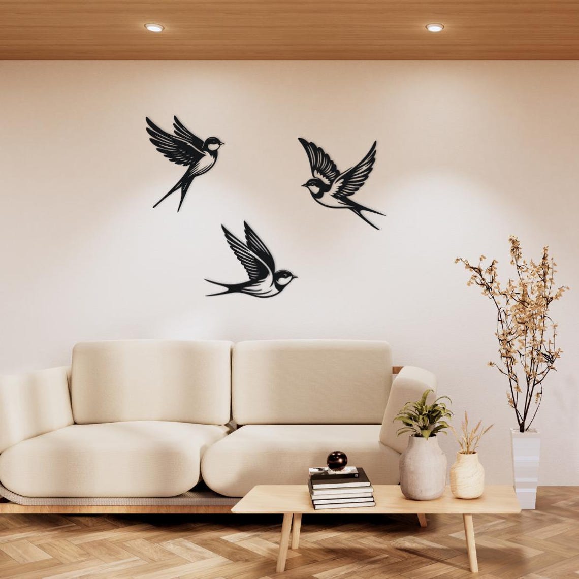 Swallows | Bird | Laser Cut Svg|dxf|ai|png File | Metal Art, Engraving ...