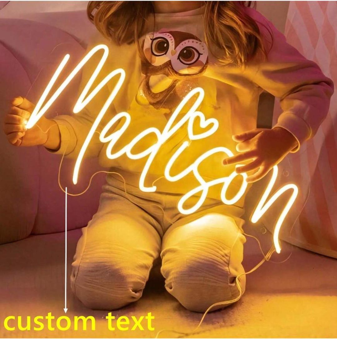 Custom Name Neon Sign for Kids, Personalized Neon Sign for Bedroom ...