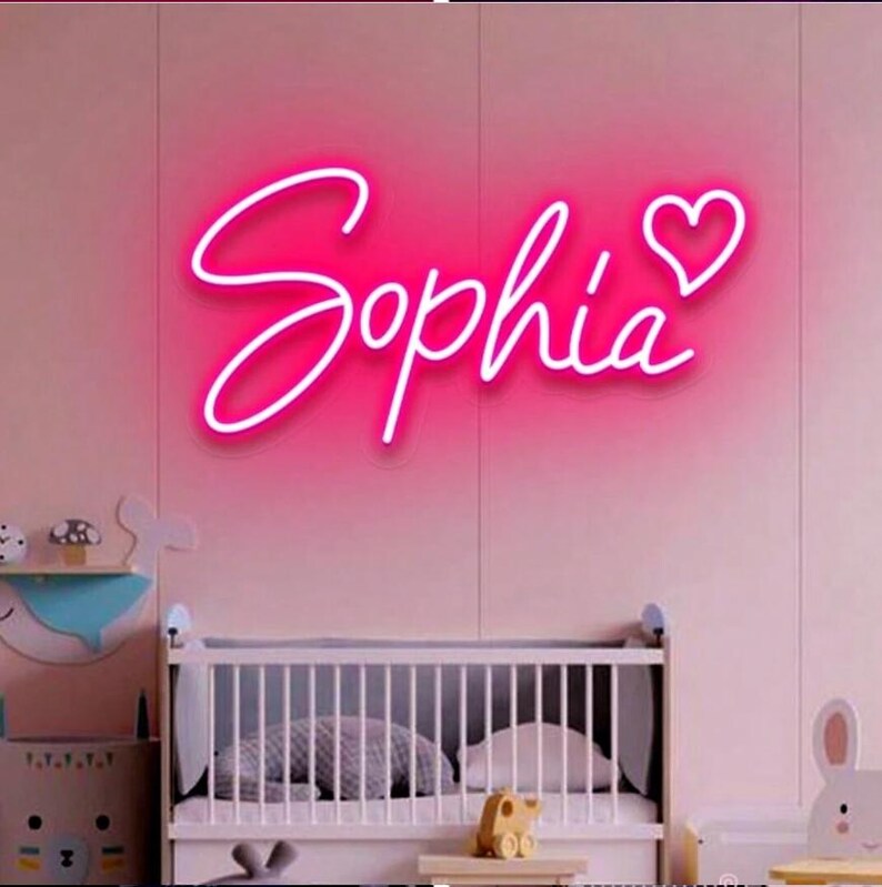Custom Name Neon Sign for Kids, Personalized Neon Sign for Bedroom ...