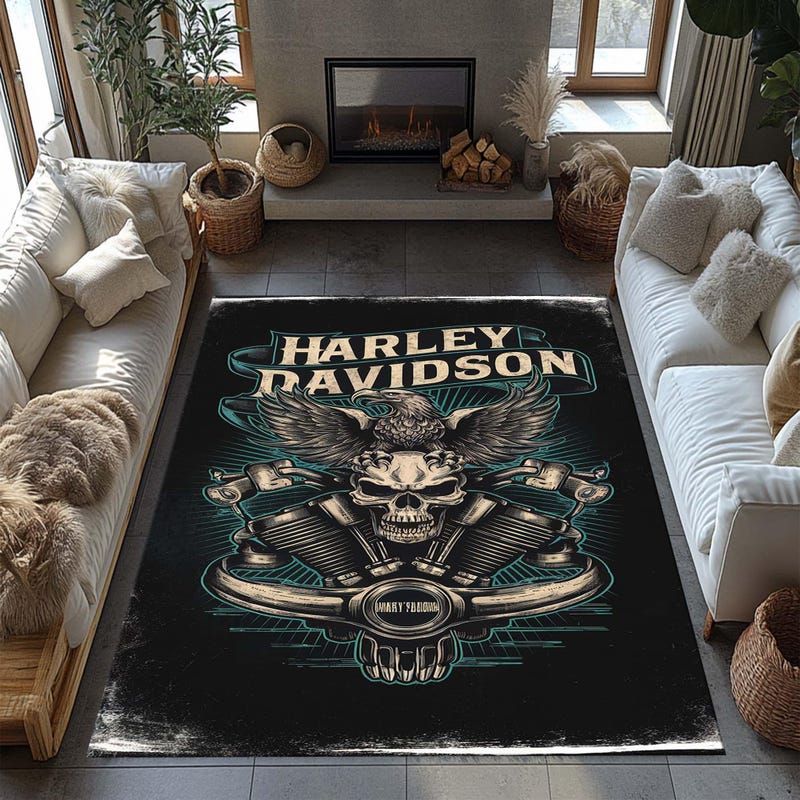 Motorcycle Rug - Etsy