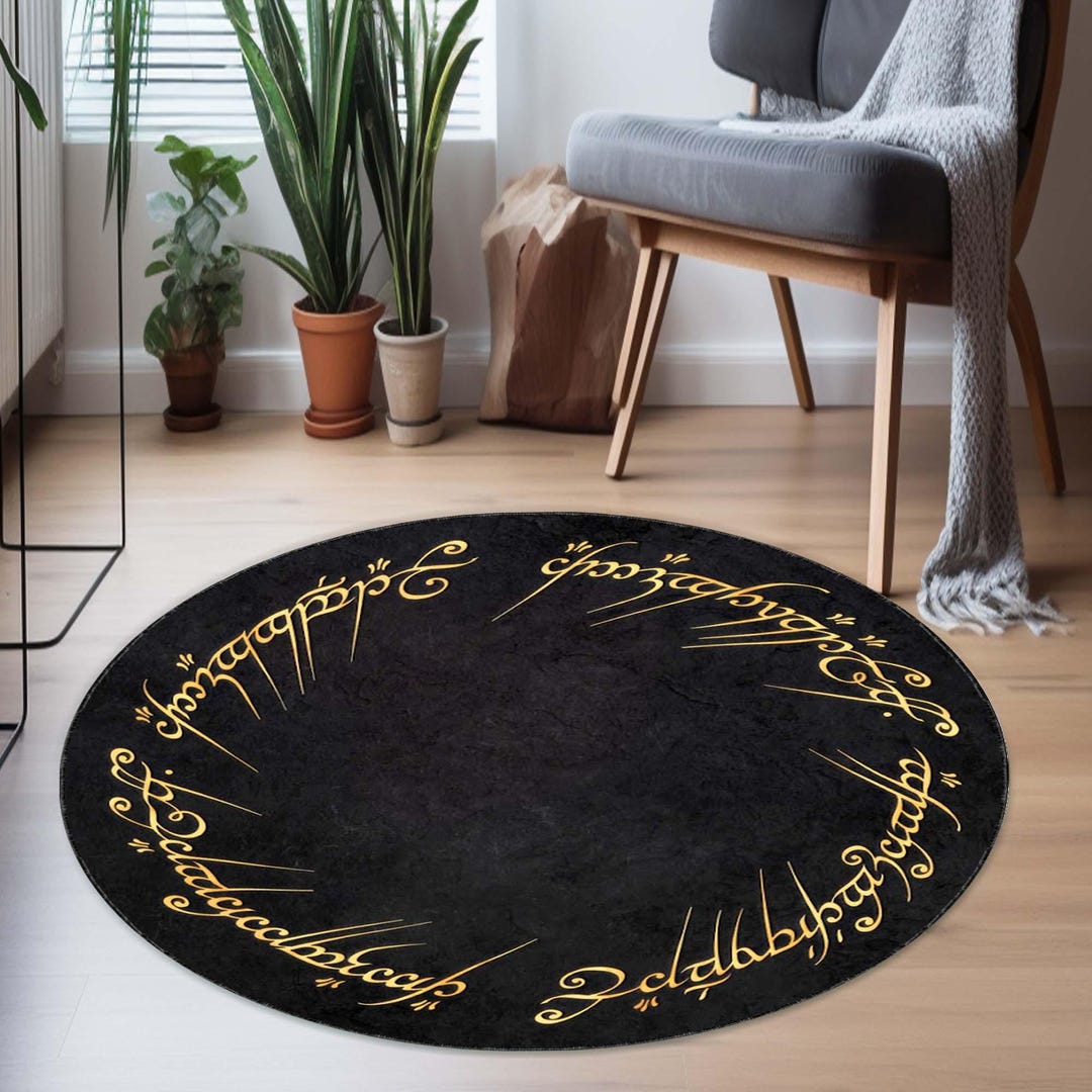 Lord of the Rings Rug, Modern Rug, Fan Rug, Colorful Rug, Home Decor ...
