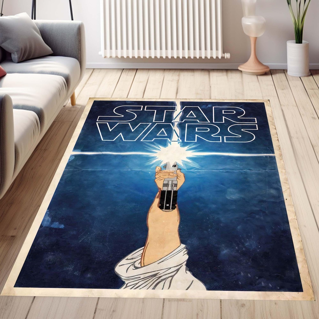 Starwars Rug, Darth Vader Rug, Movie Rug, Movie Room Decor, Rugs for ...